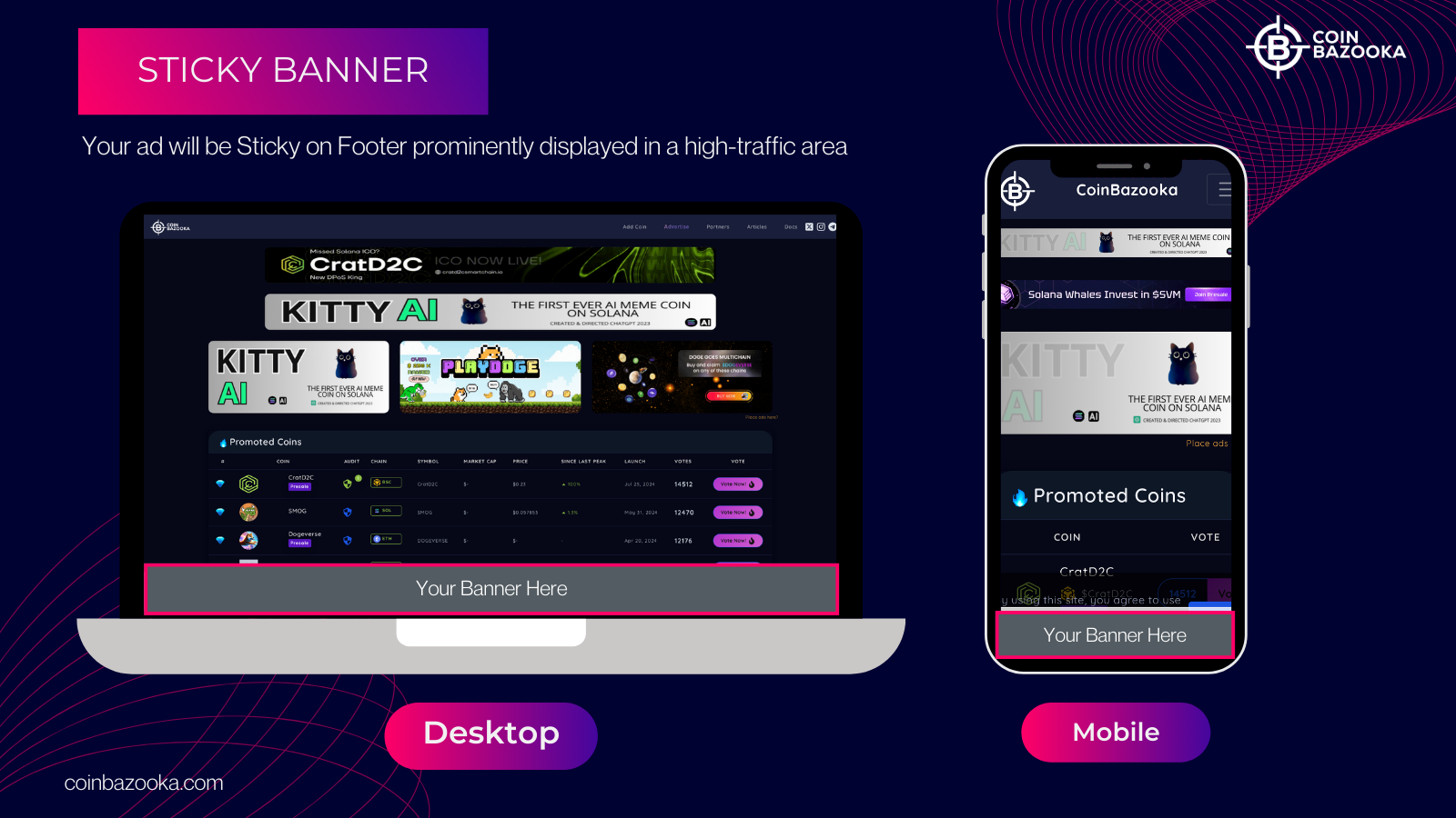 Traffic Stats and Promotion | CoinBazooka